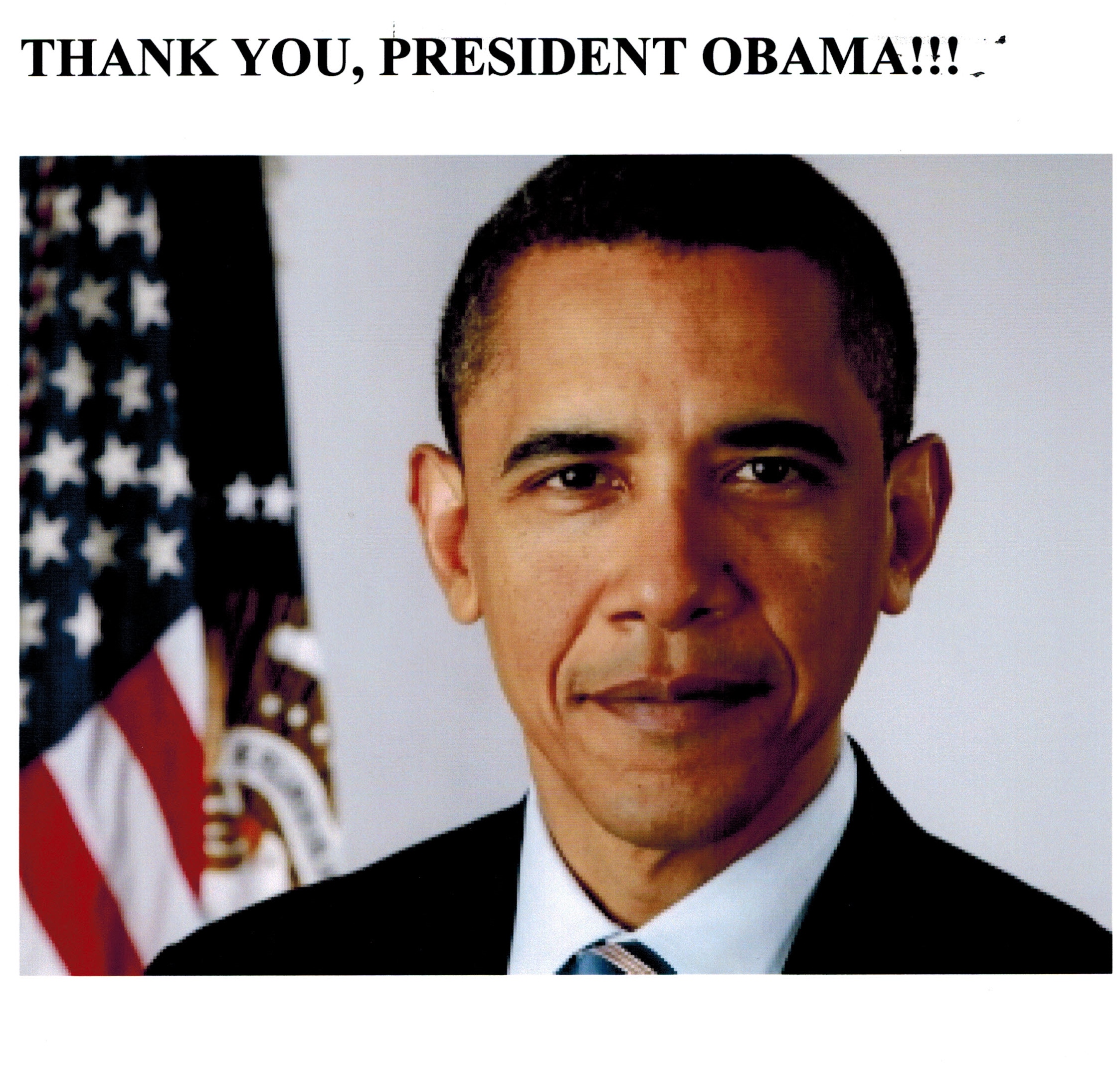 THANK YOU, PRESIDENT OBAMA!!! | With All Due Respect